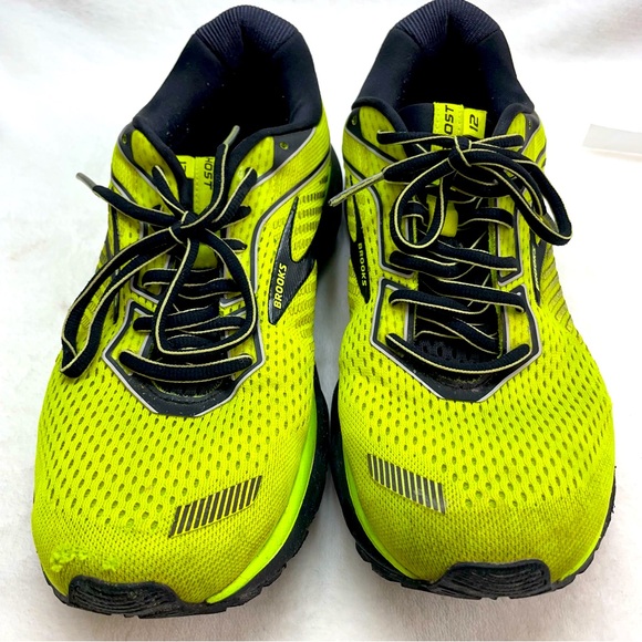 Brooks | Shoes | Brooks Ghost 2 Mens Running Shoes Size 9 Yellow Black ...